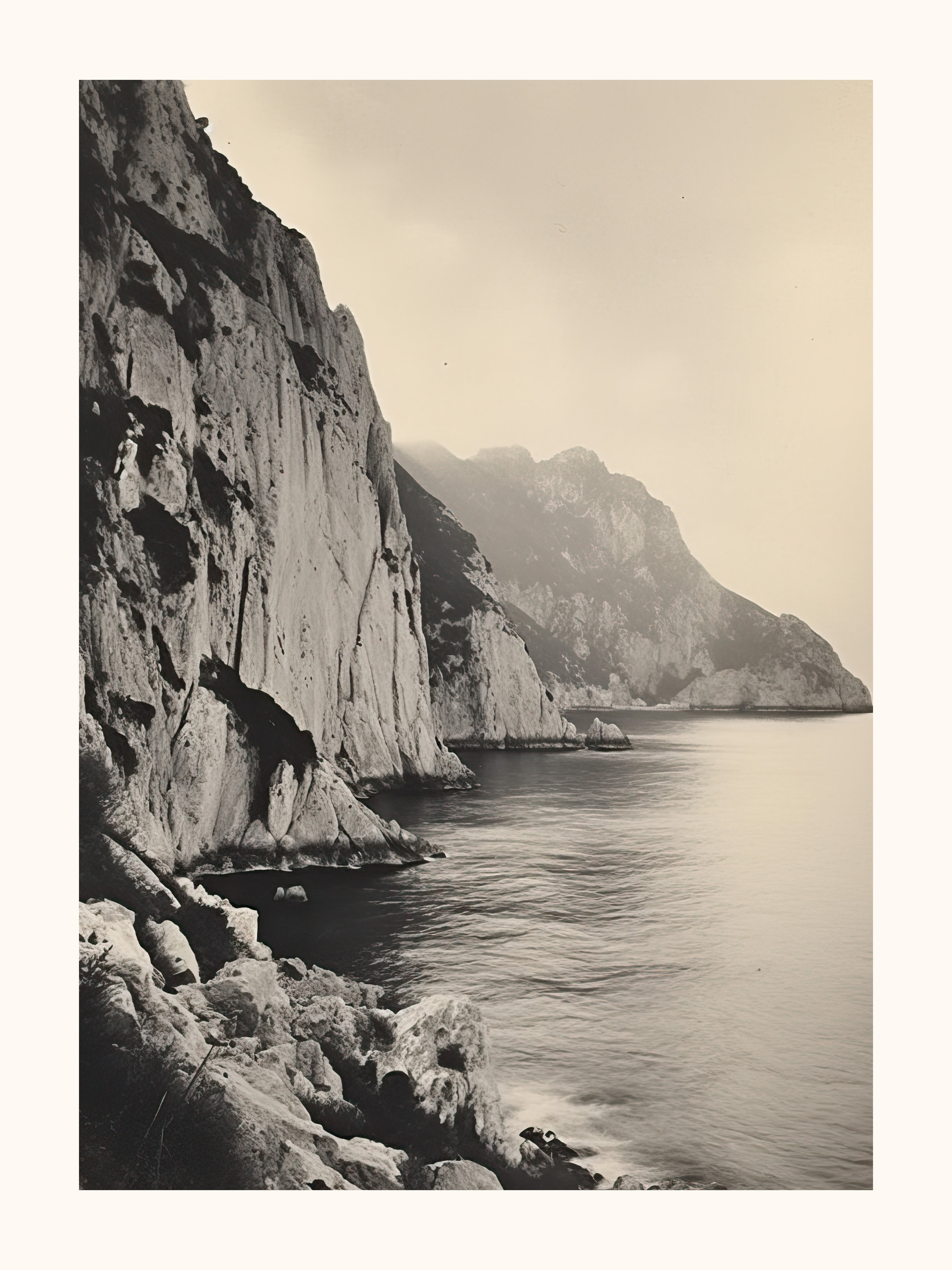 Affiche old Postcard Mer 30 x 40cm – BlackTurtle.fr